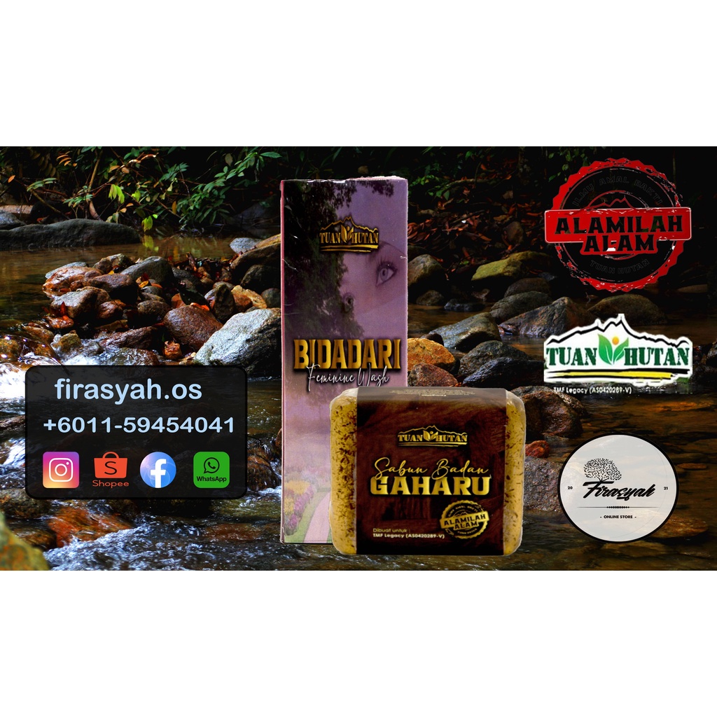 🔥[SET HOT COMBO TUAN HUTAN] BIDADARI FEMININE WASH & SABUN BADAN GAHARU ...