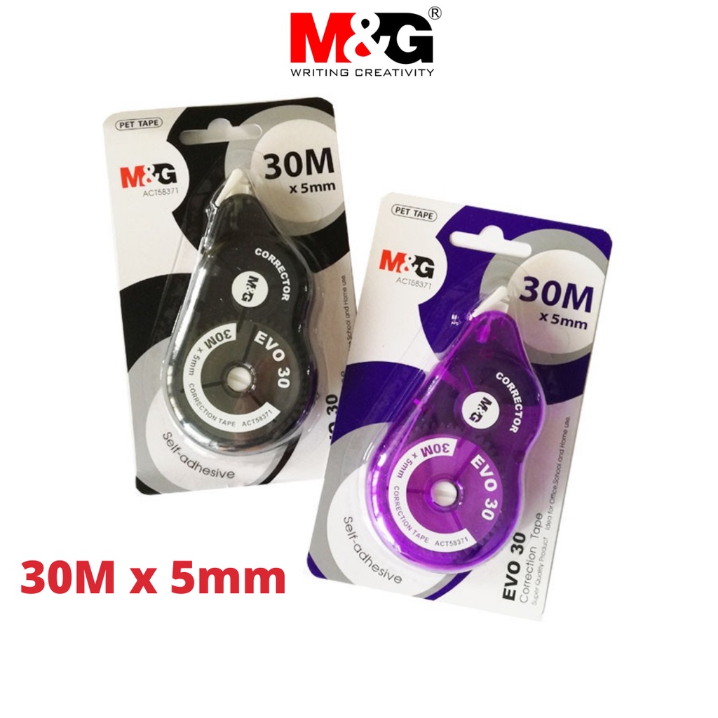 M&G Evo 30 Correction Tape 30M x5mm ACT58371 - (1's/pc) | Shopee Malaysia