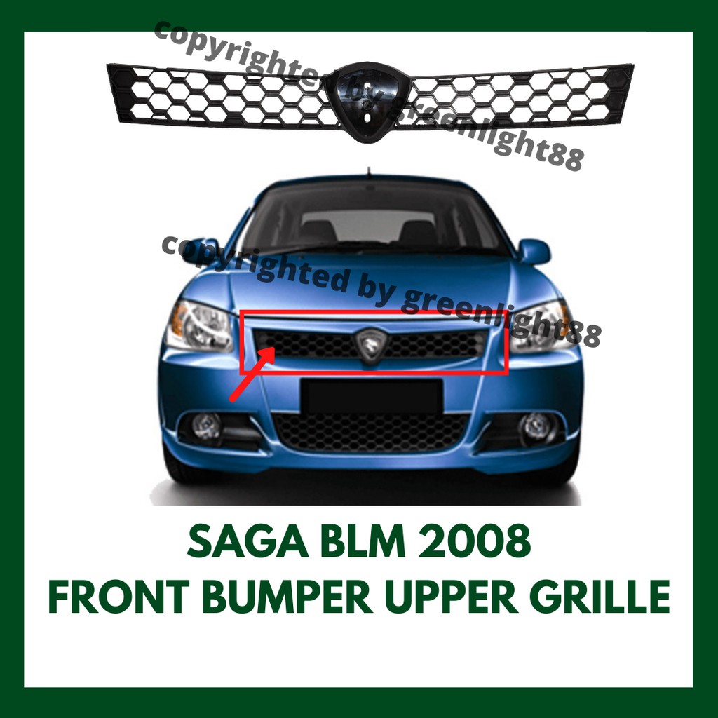 PROTON SAGA BLM FRONT BUMPER UPPER GRILLE / DEPAN SARONG | Shopee Malaysia