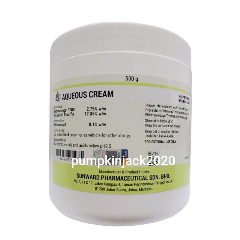 Sunward Aqueous Cream 500g (Exp:2026) | Shopee Malaysia