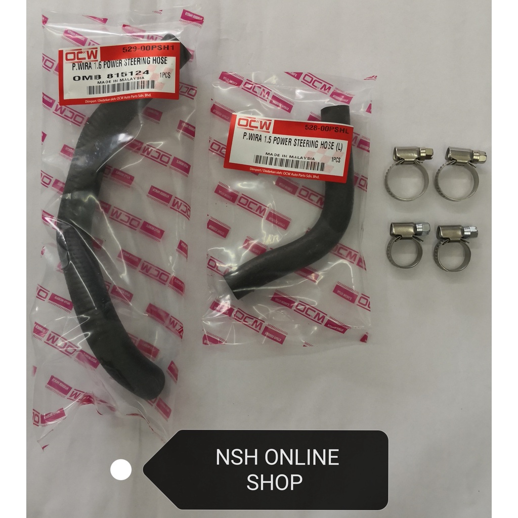 Power Steering Hose with Hose Clip for Proton Wira Satria 1.6 (1 Set ...