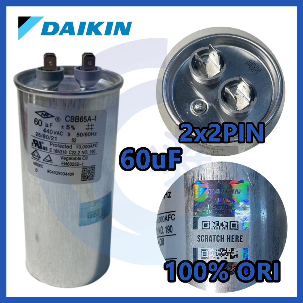Capacitor Kapasitor Aircond DAIKIN Original Part For Air Conditioner ...