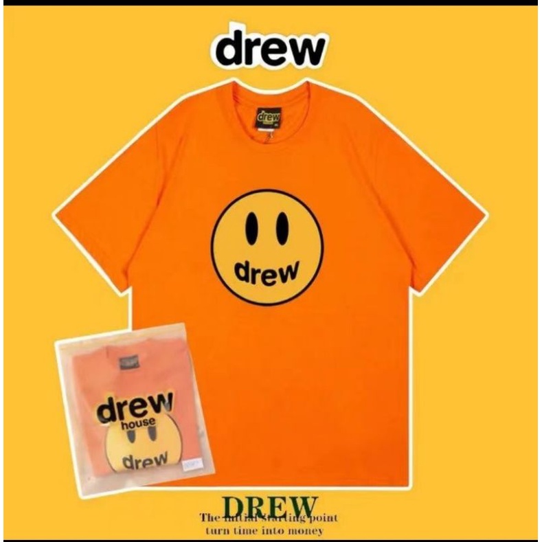Drew House Tees Justin Bieber Tshirt Couple Family Wear High Quality ...