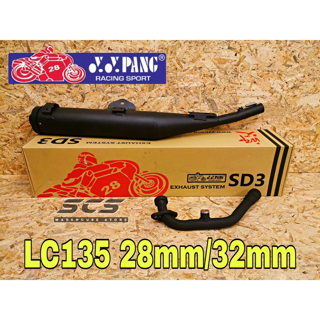 YYPang LC135 Exhaust SD3 28mm / 32mm (Standard cutting) Ekzos Yamaha YY ...