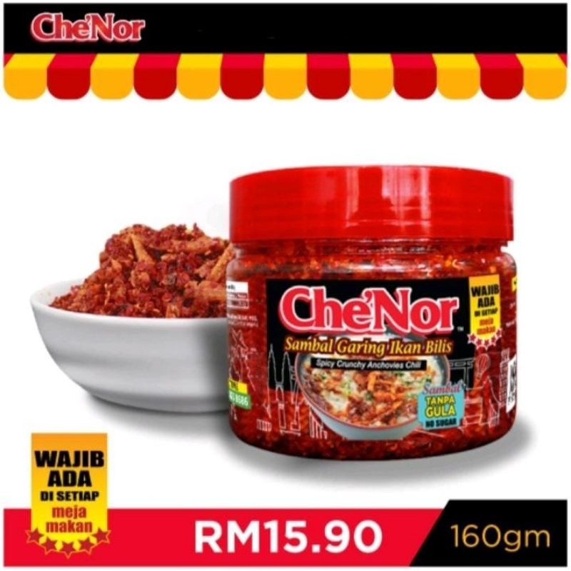 Che'Nor Sambal Garing Ikan Bilis | Shopee Malaysia