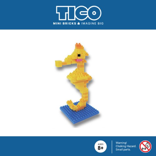 TICO Mini Bricks ZOO - Seahorse | OCEAN ANIMALS Series | TICO 微型積木 | 海马 ...