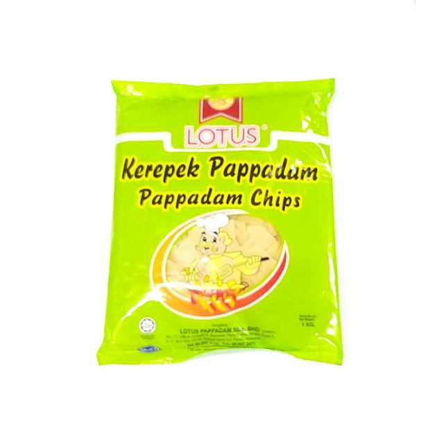 Lotus Pappadam Chips / Appadam Chips 500g / 1kg | Shopee Malaysia