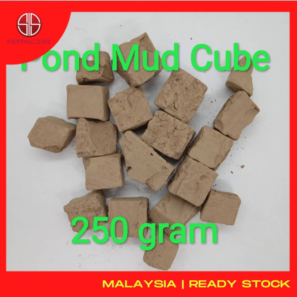 Repack (250g) Pond Mud Cube Lotus Soil Water Lily Soil Nutrient Soil ...