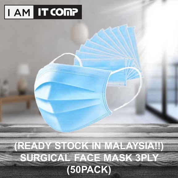 (Ready Stock In M'sia) SURGICAL FACE MASK 3PLY (50PACK) | Shopee Malaysia