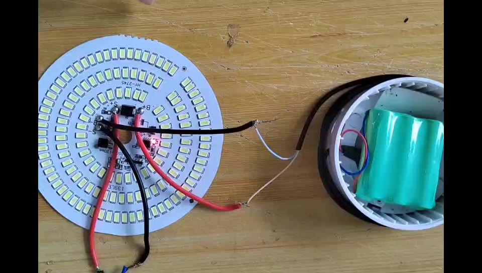 Solar ceiling light source panel connected with 3.2V battery and 6V ...