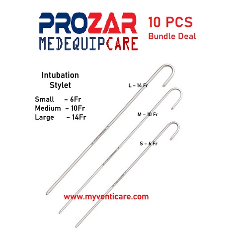INTUBATION STYLET CATHETER GUIDE WIRE MEDICAL(PACK OF 10'S) | Shopee ...