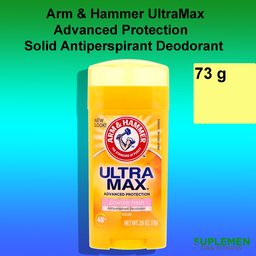 Arm & Hammer UltraMax Solid Antiperspirant Deodorant Powder Fresh 73g Arm&Hammer Ultra Max ...