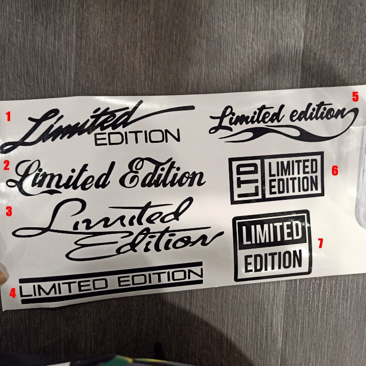 STICKER MOTOR LIMITED EDITION MOTORCYCLE LIMITEDEDITION BIKE GOLD ...