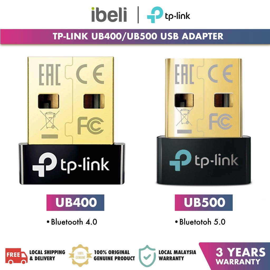 TP-Link Wireless Bluetooth 5.3 Nano USB Adapter UB400 / UB500 Bluetooth 4.0 Nano USB Adapter ...