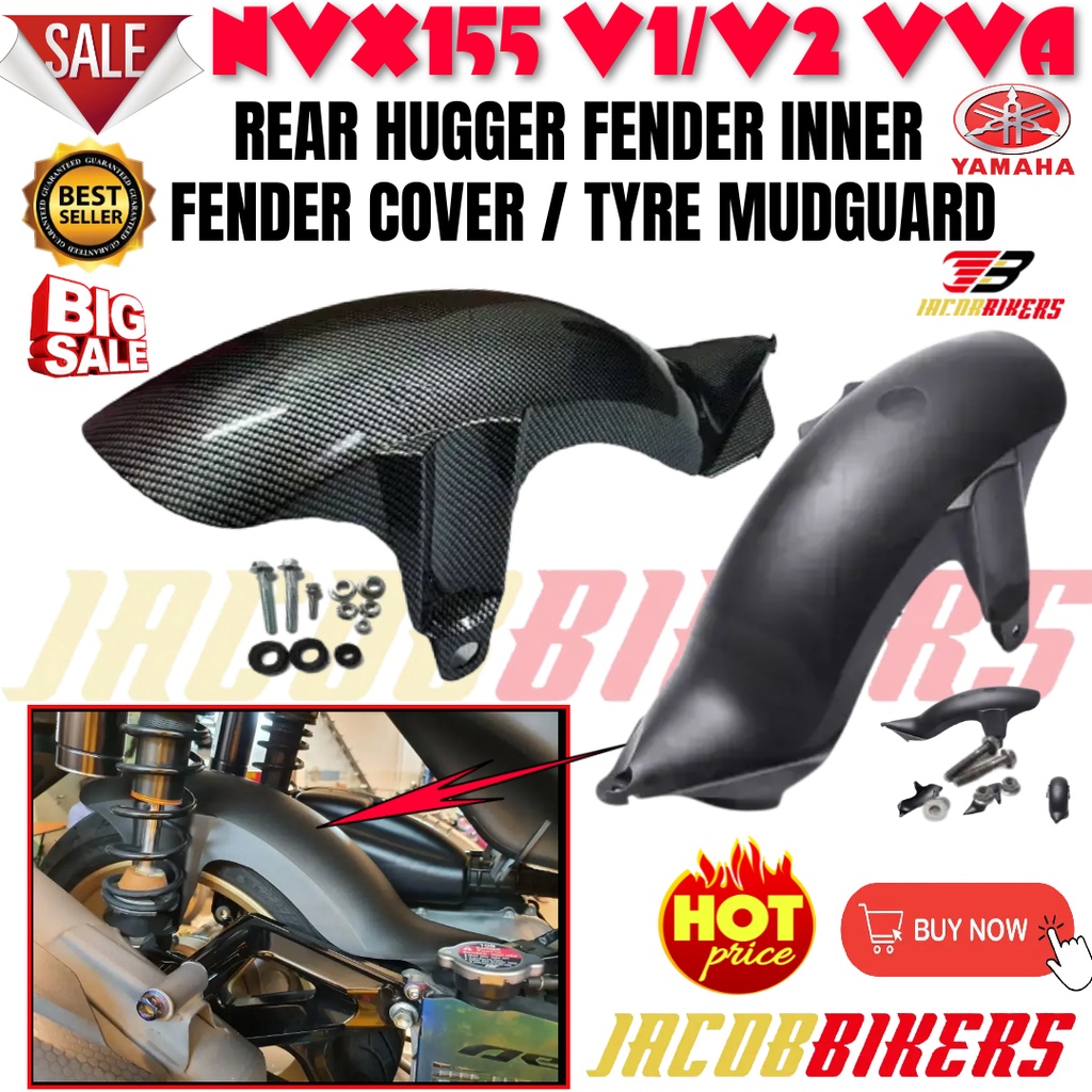 YAMAHA AEROX NVX 155 V1 V2 NMAX V1 V2 REAR HUGGER / FENDER INNER ...
