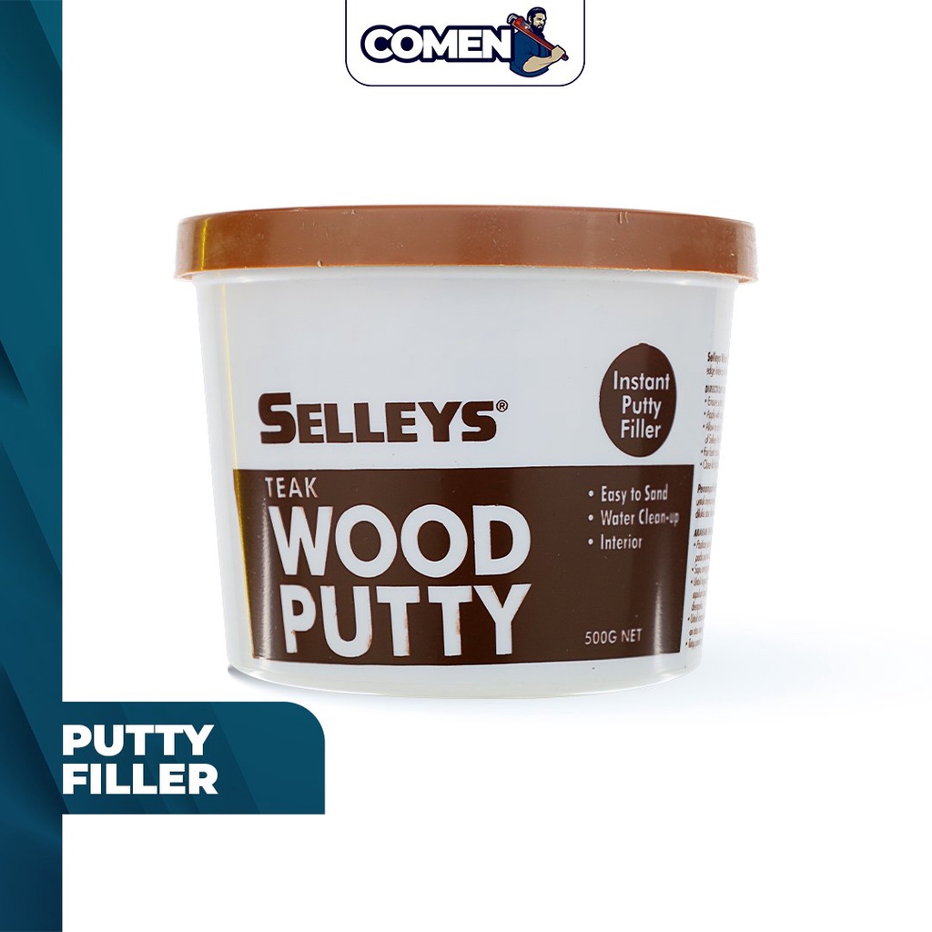 SELLEYS Wood Putty Teak 500G Wood Timber Filler Filling Repair Crack ...