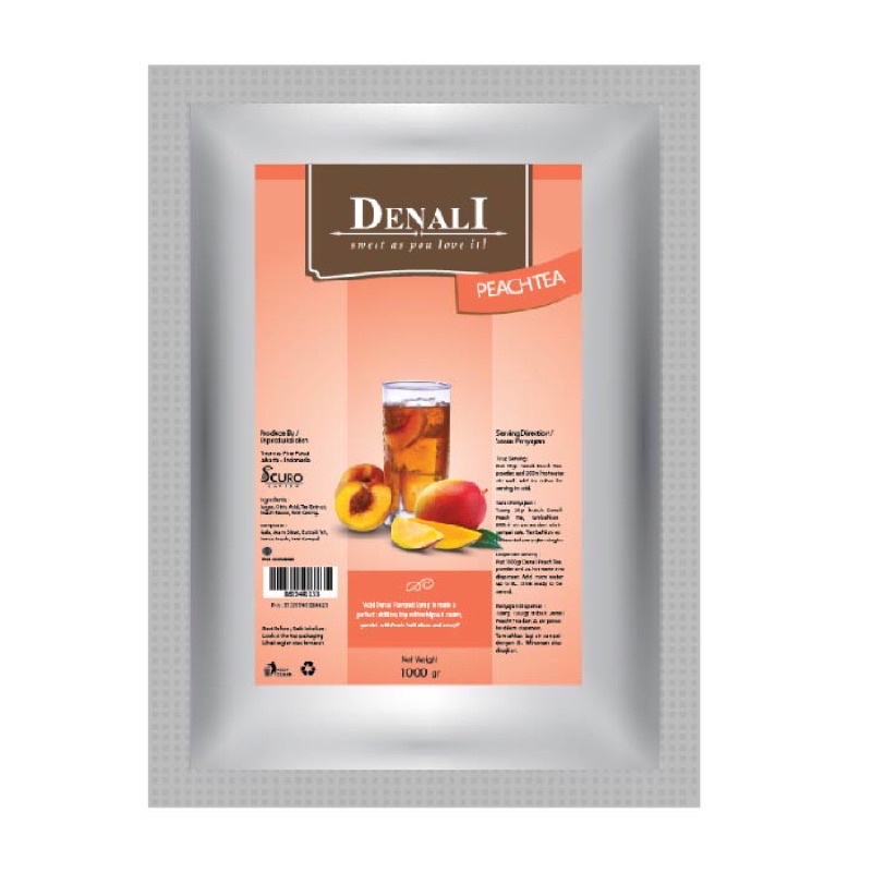 Denali PEACH TEA POWDER 1 KG | Shopee Malaysia