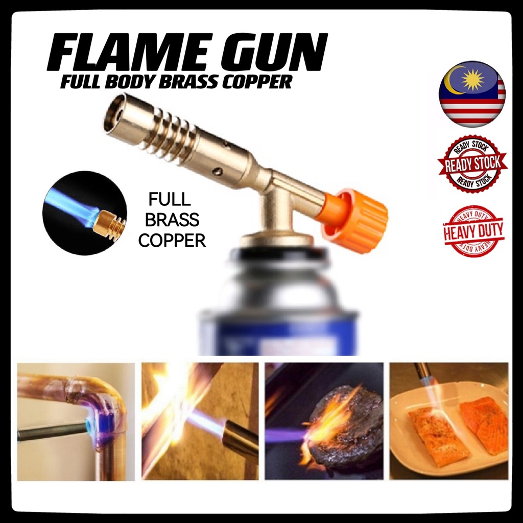 Flame Gun With Brass Copper Head For Welding Plumbing Tanning BBQ ...