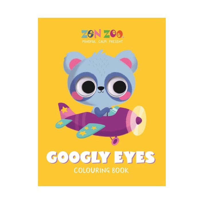 Zen Zoo Cute Animals Colouring Book WIth Googly Eyes | Shopee Malaysia