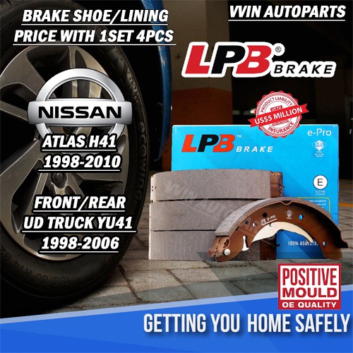 Nissan UD Truck YU41 3Ton Atlas H41 Brake Shoe/Lining LPB | Shopee Malaysia