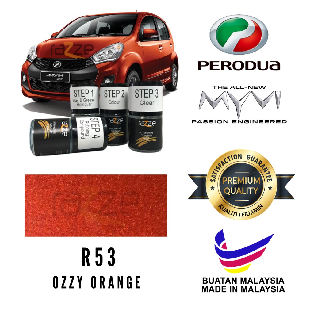 PERODUA MYVI – Touch Up Paint Original Colour Scratch Stone Chip ...
