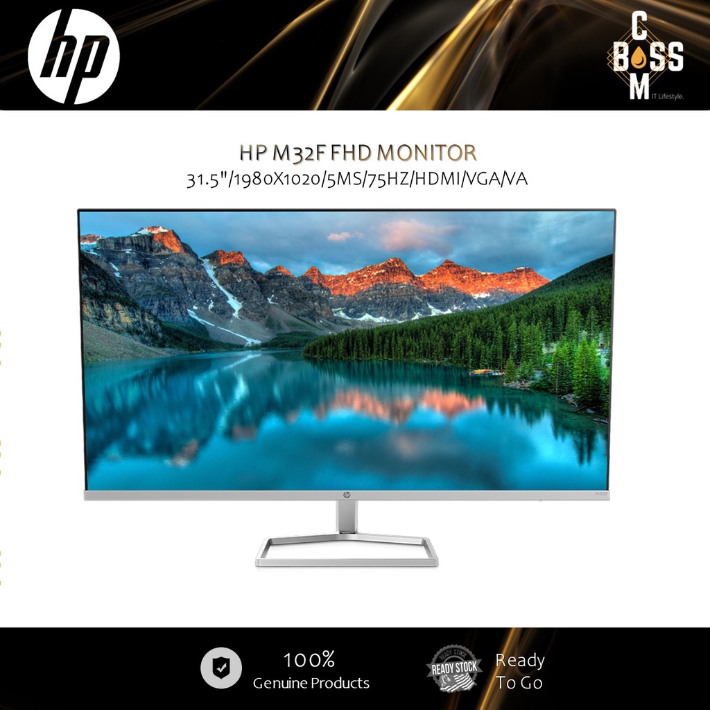 *ORIGINAL* HP M32F FHD MONITOR ( 31.5"/1980X1020/5MS/75HZ/HD MI/VGA/VA ...
