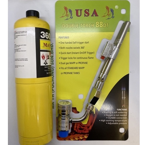 USA Double Torch 88DT + Mapp Gas | Shopee Malaysia