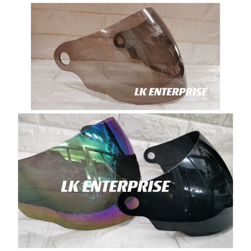 VISOR HELMET LTD XDOT SWAN MV STAR INDEX TINTED DARK BLACK RAINBOW ...