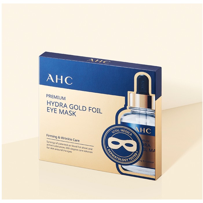 AHC Premium Hydra GOLD Foil Eye Mask 7ml (5-sheets) x(Pack of 10) | Shopee Malaysia