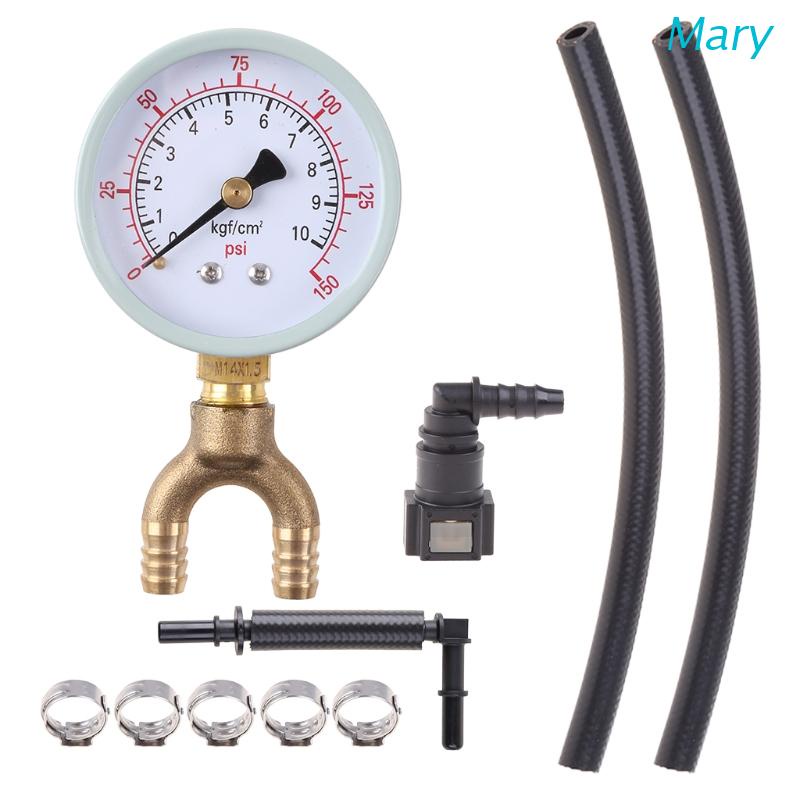 Mary Fuel Injector Pump Pressure Gauge Tester Automotive Gas Gasoline ...