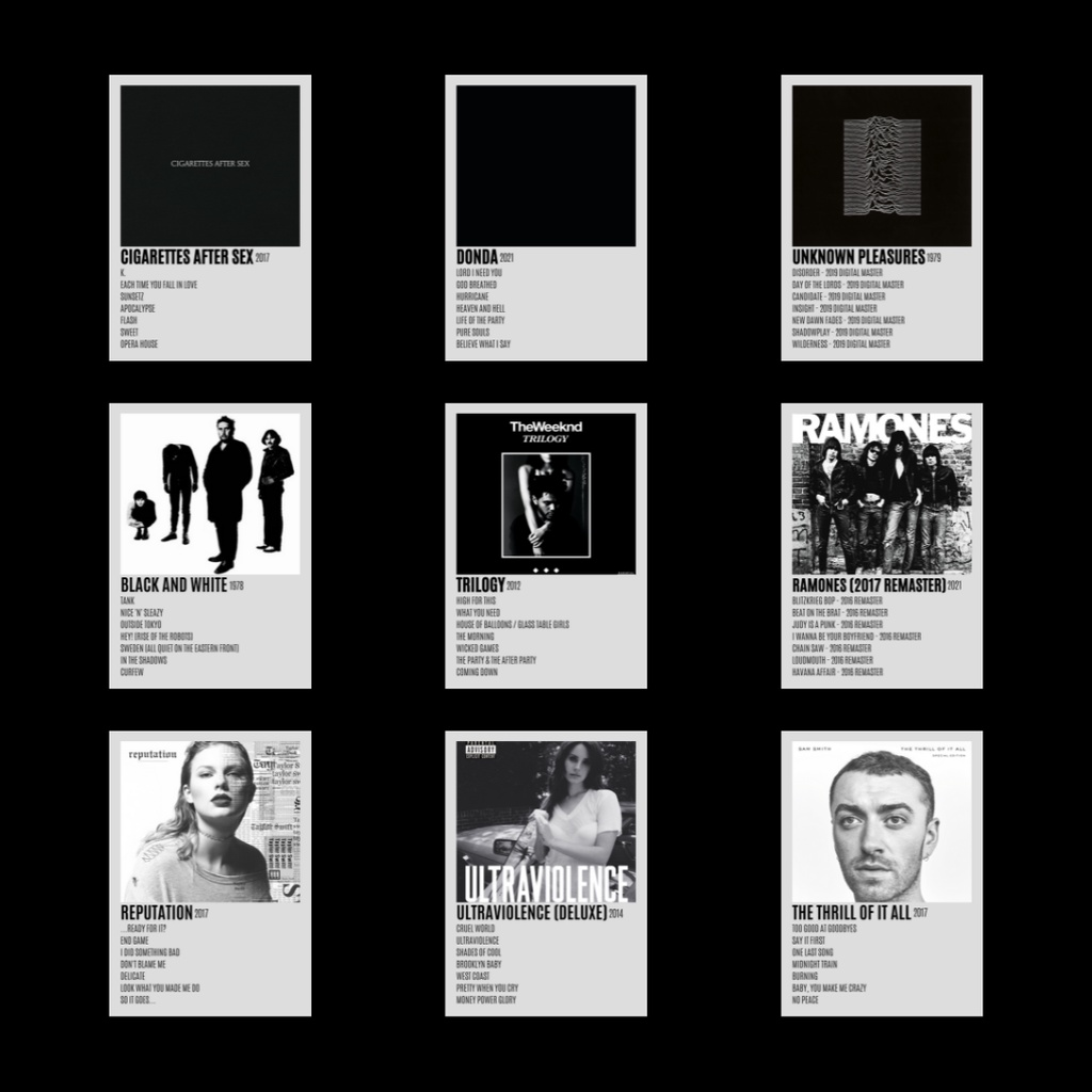CUSTOMIZABLE AESTHETIC/COOL ALBUM COVERS (SOFT COPY) | Shopee Malaysia