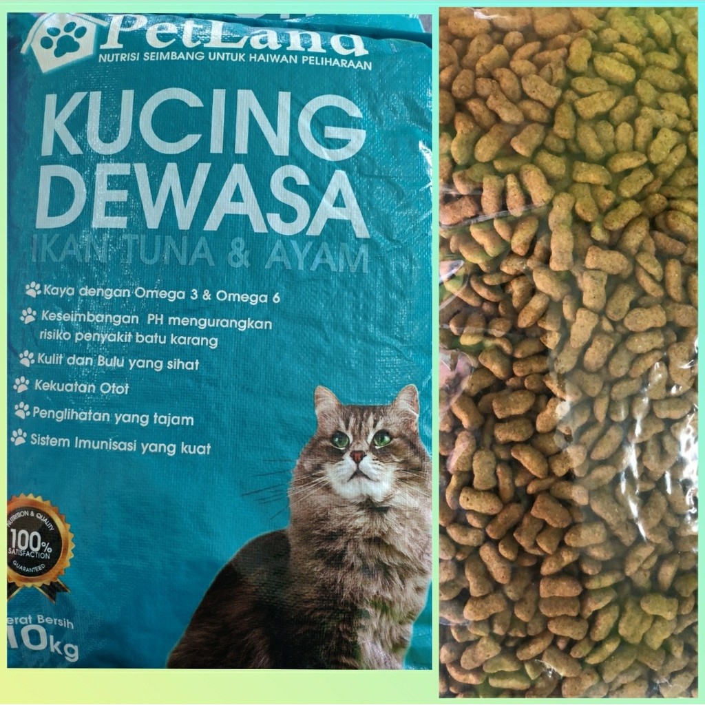 🔥Makanan Kucing Murah🔥 PETLAND Tuna Dan Ayam (repack 5kg) | Shopee Malaysia