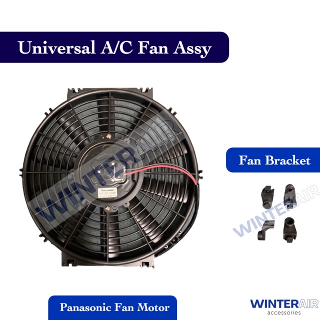 Universal Air Cond Condenser/Radiator Cooling Fan Assembly • Kipas ...