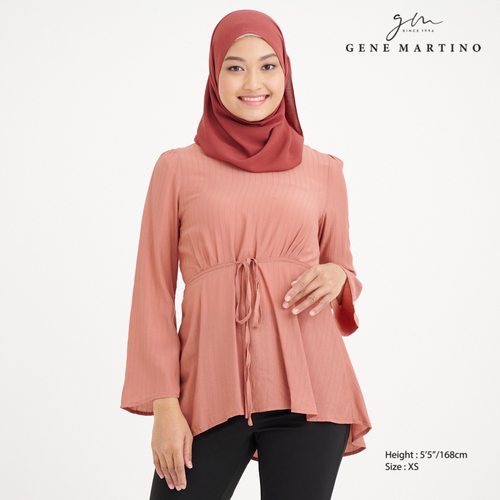 Gene Martino Gabby Peplum Blouse 238 | Shopee Malaysia