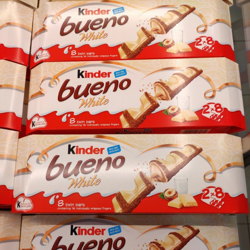KINDER BUENO WHITE 312g/8 TWIN BARS (POLAND) | Shopee Malaysia
