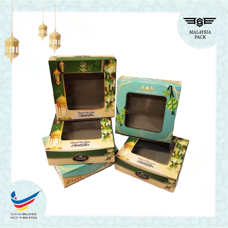 Raya window kuih lapis box /kuih talam/cake box/Raya box/hari raya box ...