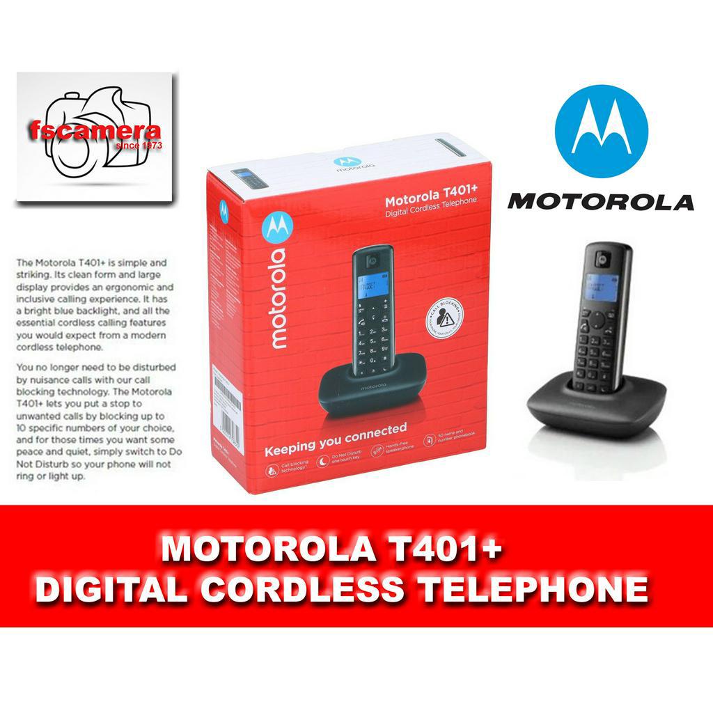 MOTOROLA ORIGINAL MALAYSIA T401+ DIGITAL CORDLESS TELEPHONE | Shopee ...