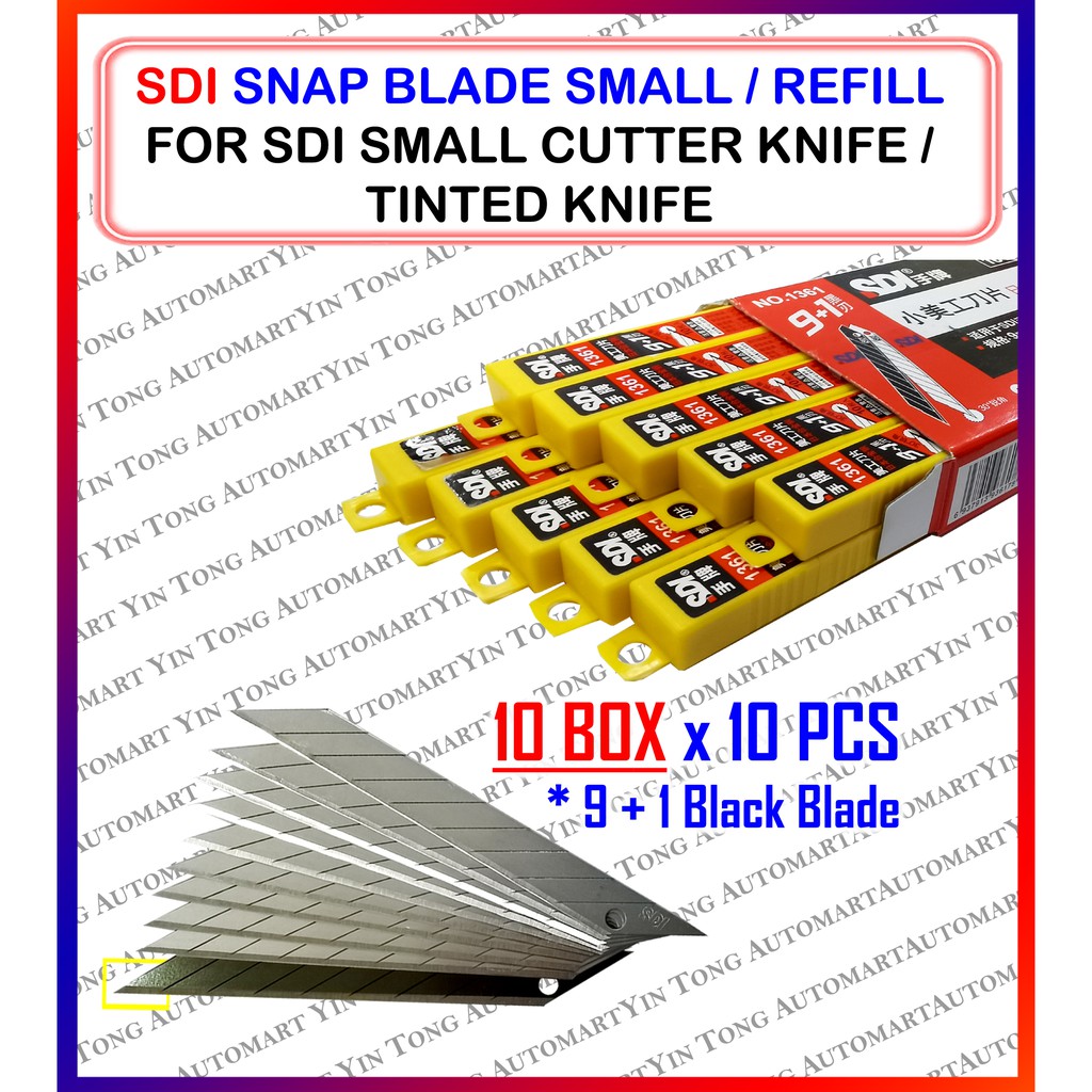 SDI Snap Blade Small/Refill for SDI Small Cutter Knife/Tinted Knife ...