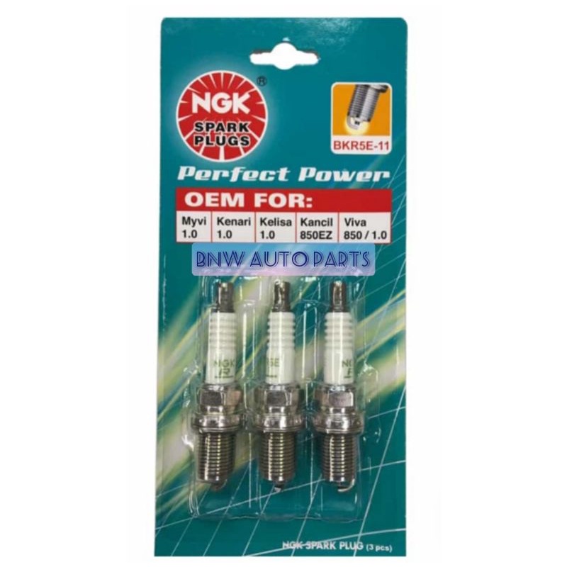 NGK Spark Plug - Kancil 850, Kelisa, Kenari, Viva, Myvi 1.0 etc (3pcs) | Shopee Malaysia