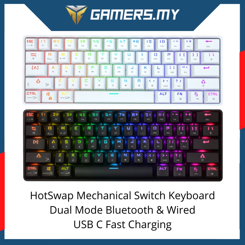DK61 HotSwap (3Pin) 60% Wireless Mechanical Keyboard | Shopee Malaysia