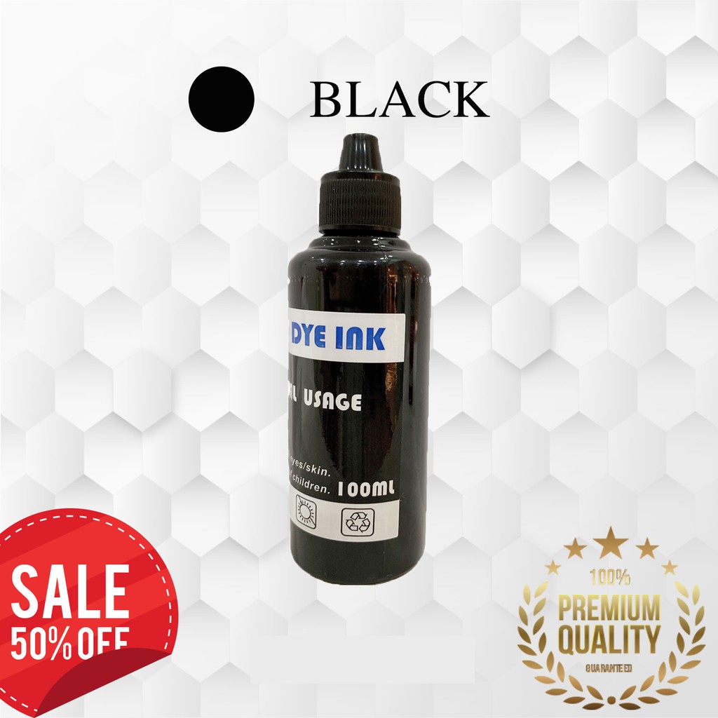 UNIVERSAL Refill Ink (Black- 100ml) For Epson / HP / Canon / Brother ...