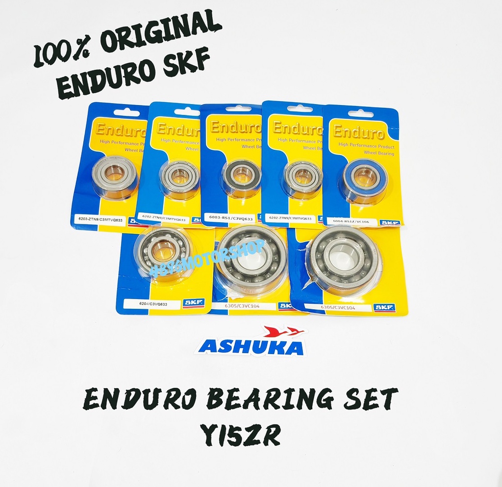 ENDURO BEARING SKF C3 SET RXZ Y125Z RS150 RSX WAVE125 EX5 DREAM Y15ZR ...
