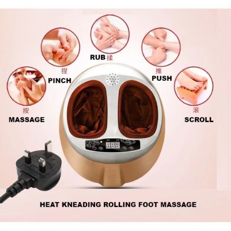 0Foot Care Massage Machine Reflexology Electric Foot Massager with Heat ...