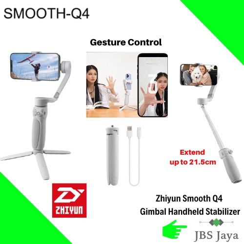 Zhiyun Smooth Q4 3-Axis Handheld Gimbal Stabilizer with Tripod 🇲🇾Tiktok Gimbal Viral🇲🇾 | Shopee ...