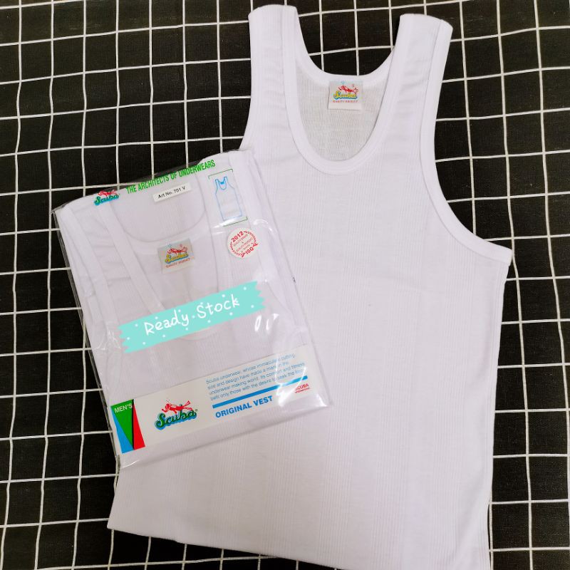 💯Clearance Stock ‼️Original SCUBA‼️ Singlet Putih Lelaki / SCUBA Man ...