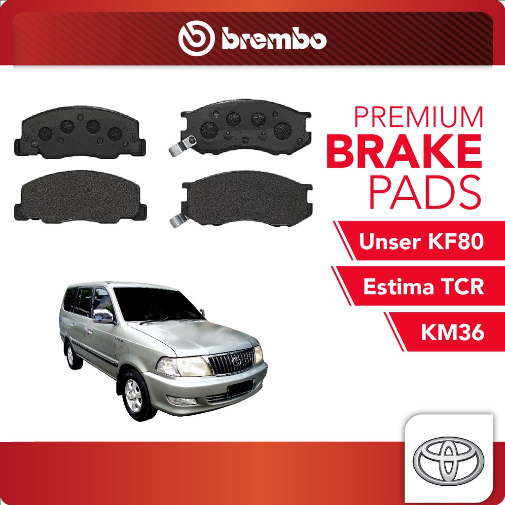 BREMBO Front Pads (1 set) - Compatible with TYT KM36, Unser KF80, Estima TCR'97 | Shopee Malaysia