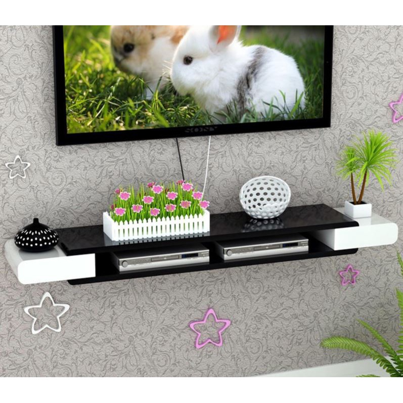 [READY STOCK] FOREVER High Gloss Wall Mounted TV Shelves - 90CM (2 ...