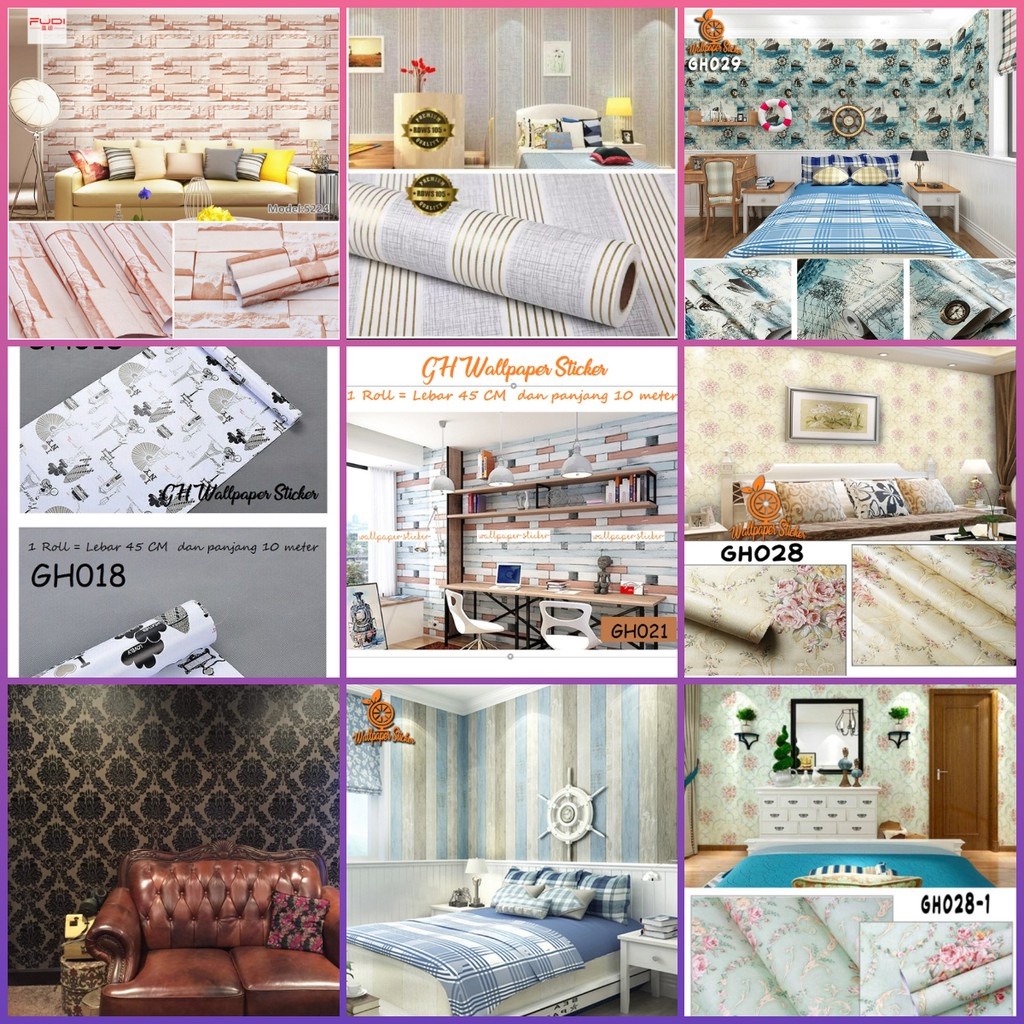 Embossed Sticker Wallpaper Premium Quality Bedroom Wall Wallpaper ...