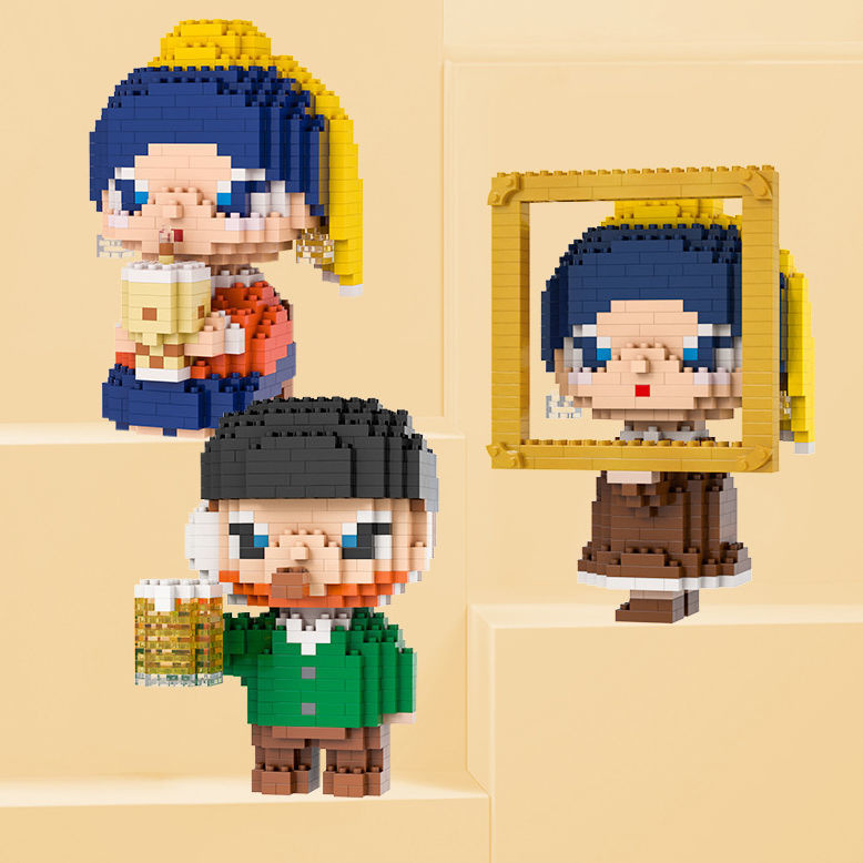 Famous painting LEGO Compatible with Lego Art Girl Van Gogh Decoration ...