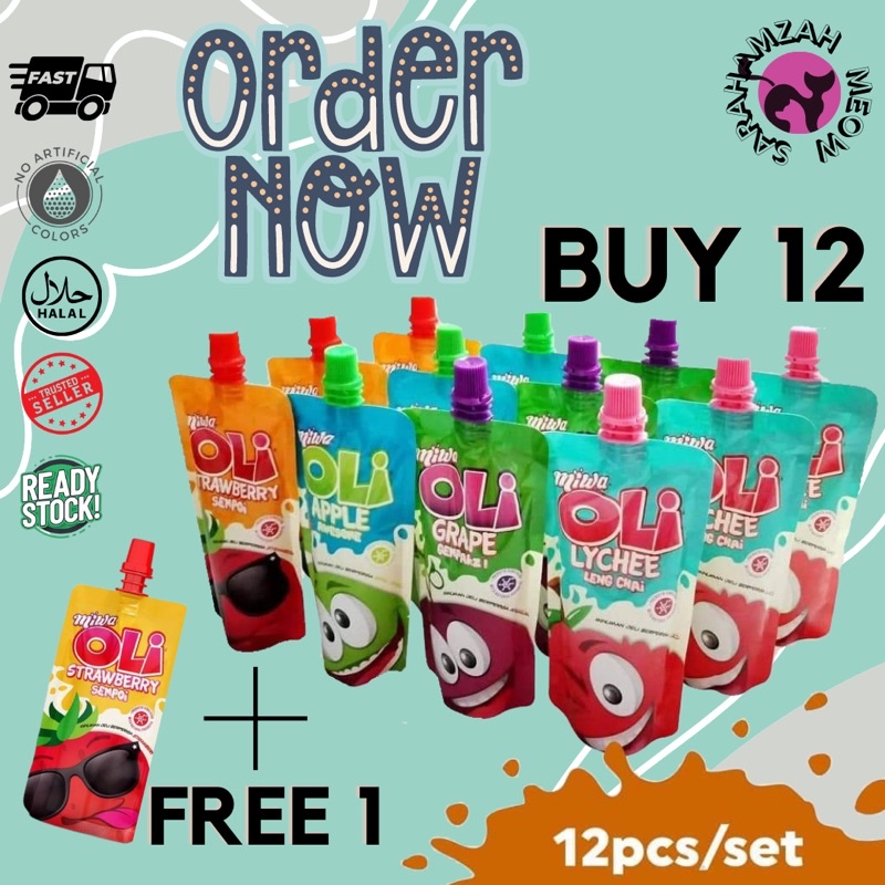 Miwa Oli Jelly Drinks- Minuman Jelly Perisa Buah- | Shopee Malaysia